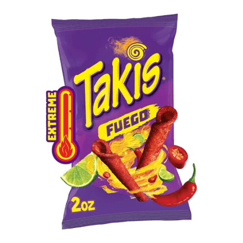 Takis Rolled Tortilla Chips – Snack Cuộn Giòn Rụm, Cay “Bốc Lửa”